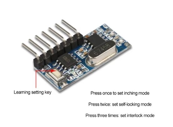 מודול RX480-E-WQ מקלט RF 433Mhz - Hackstore